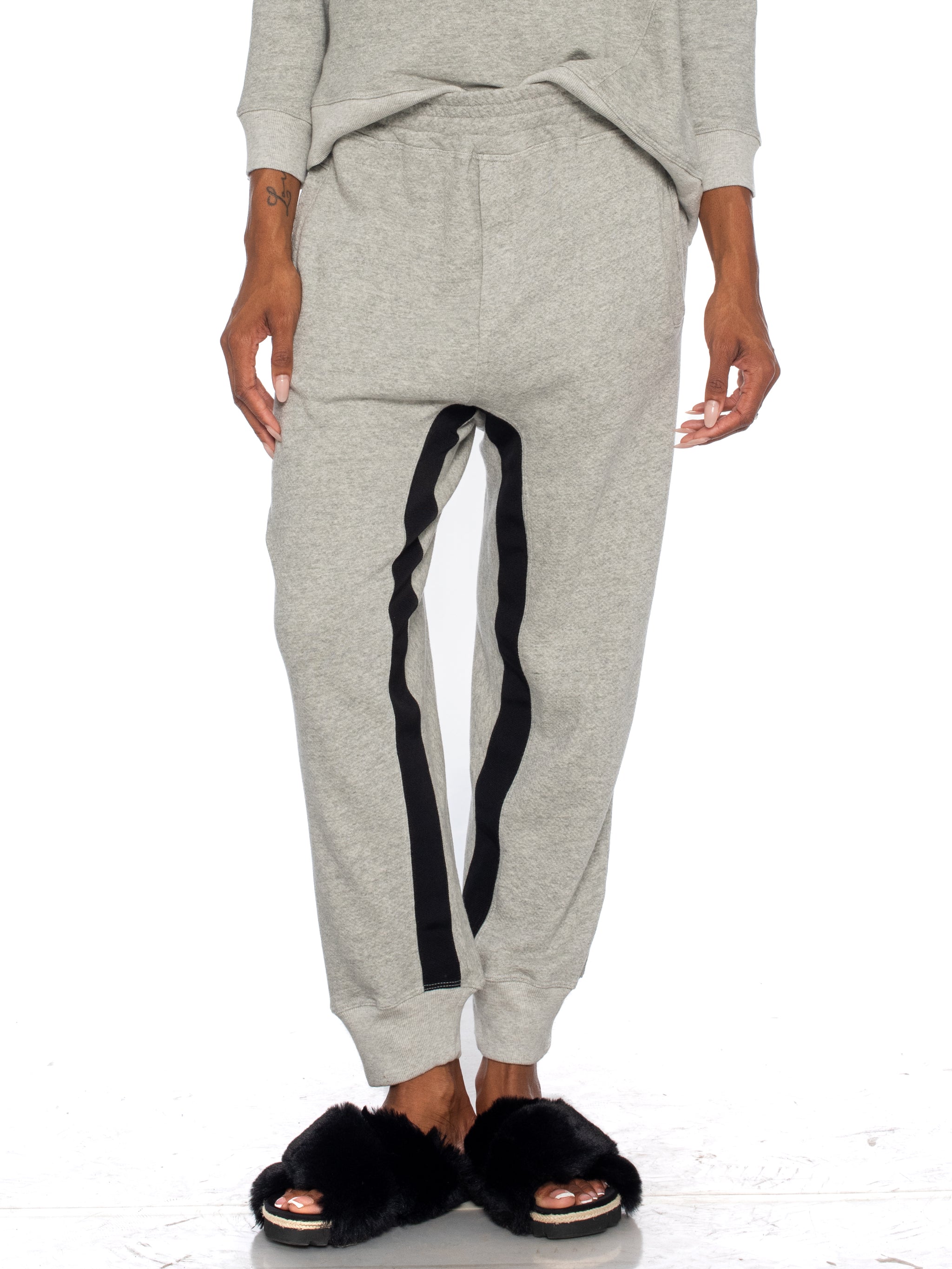 Welt Pocket Sweatpant Black Contrast
